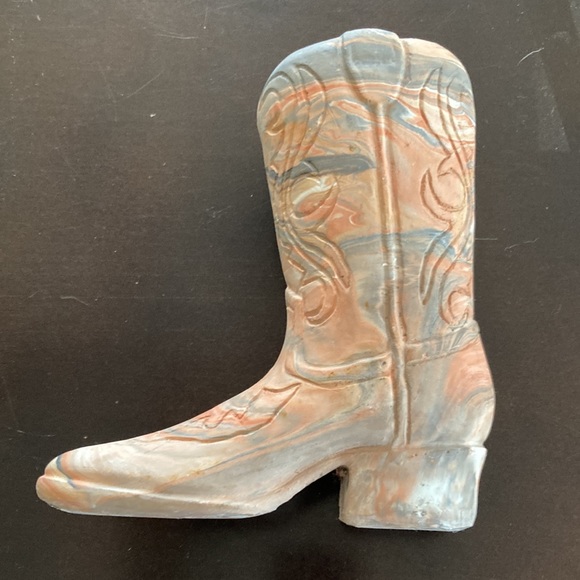 Accents | Vintage Clay Pottery Cowboywestern Boot Plantervase By ...